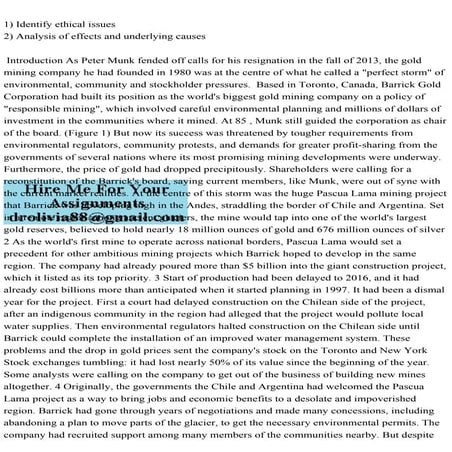 1) Identify ethical issues2) Analysis of effects and underlying ca.pdf