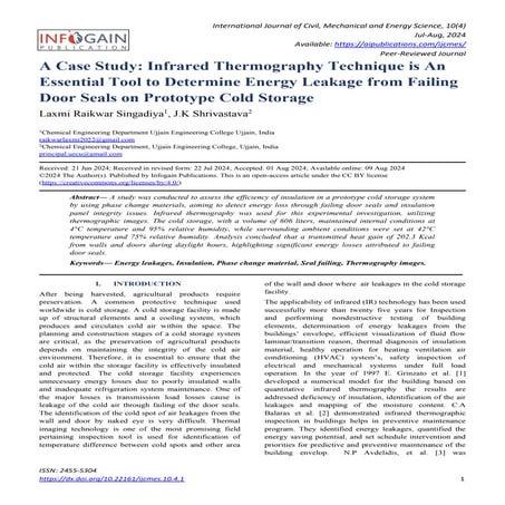 A Case Study: Infrared Thermography Technique is An Essential Tool to ...