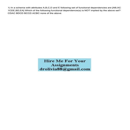 1 In a schema with attributes ABCD and E following set o.pdf | Science
