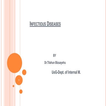 1 infectious diseases | PPTX