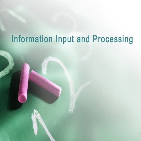 1 information input | PPT