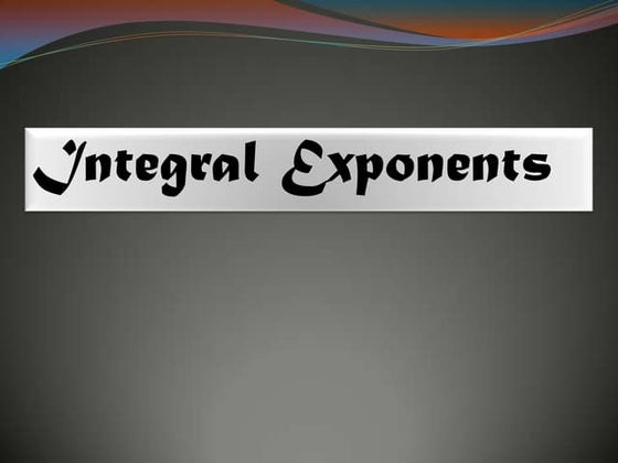 Rational Exponents | PPT