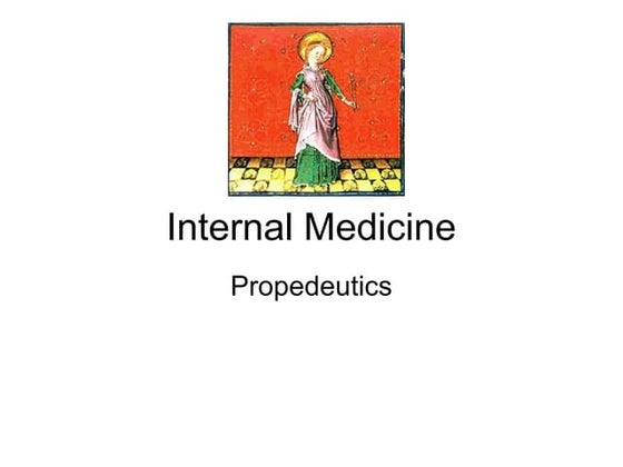 Introduction to internal medicine | PPT | Medical Tests | Medical Health