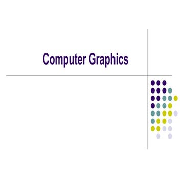 1_Intro.pdf This is a first lecture slide intro for computer graphics | PDF