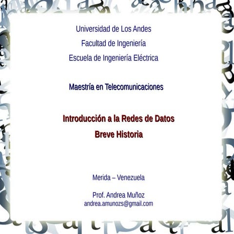1 introduccion a Las Redes de Datos | PDF