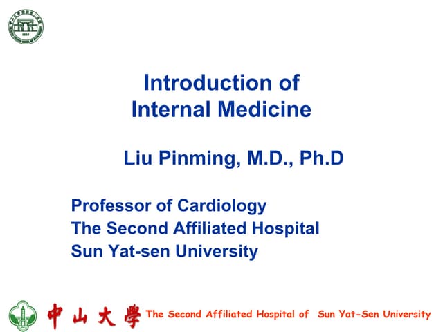 Introduction to internal medicine | PPT | Medical Tests | Medical Health