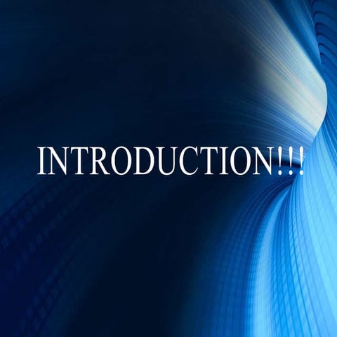 introduction!!! | PPTX