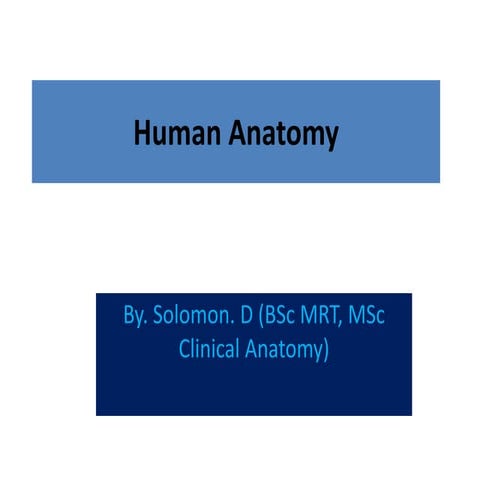 introduction to human anatomy | PPTX