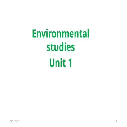 Environmental sustainability ppt | PPTX