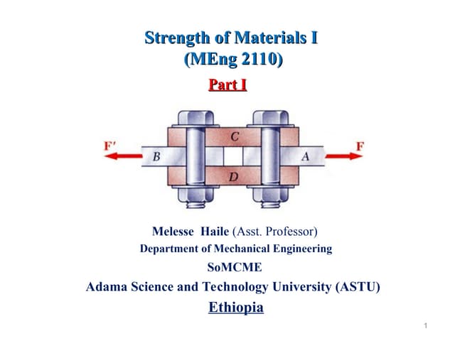 Statics and Strength of Materials Formula Sheet | PDF