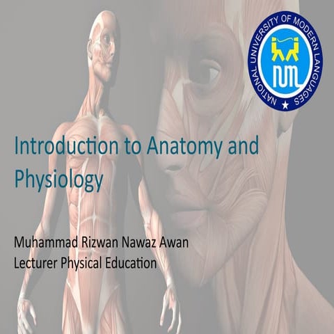 Chapter 1 Introduction to Anatomy and Physiology | PPTX