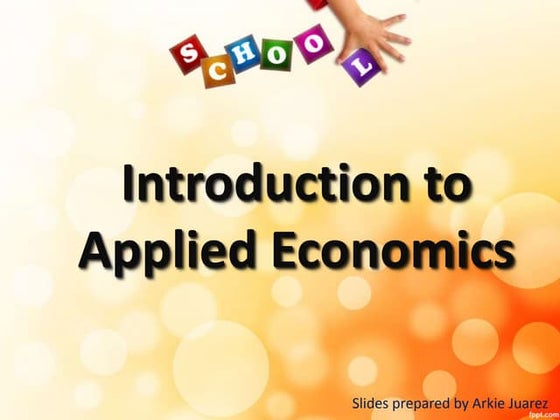 Applied economics module 2 final | PDF | Economy | Business and Finance