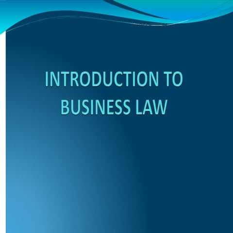 1introduction tobbusiness law- commerece | PPTX