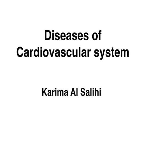 1 introduction to cardiovascular diseases | PDF