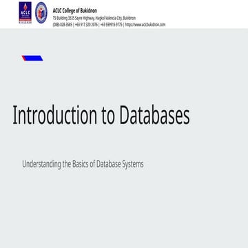 Introductiontodatabasespptx Managemnt Pptx Databases Computer Software And Applications