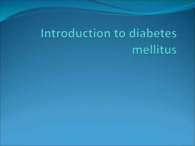 Diabetes | PPT