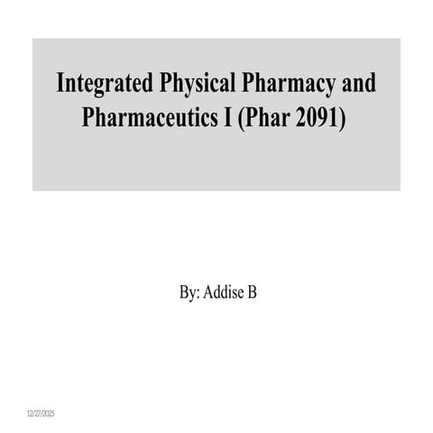 Pharmaceutics Unit -1.pptx