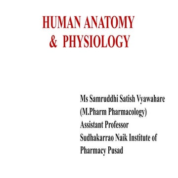 Introduction to HUMAN ANATOMY AND PHYSIOLOGY | PPTX