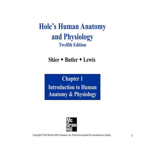 1 Introduction To Human Anatomy Physiology Ppt