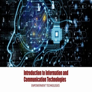 (1) Introduction to Information and Communication Technologiespdf | PDF