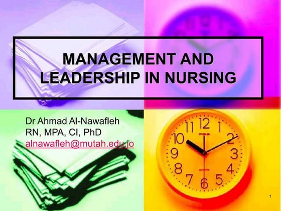 Introduction to Nursing Management | PPT