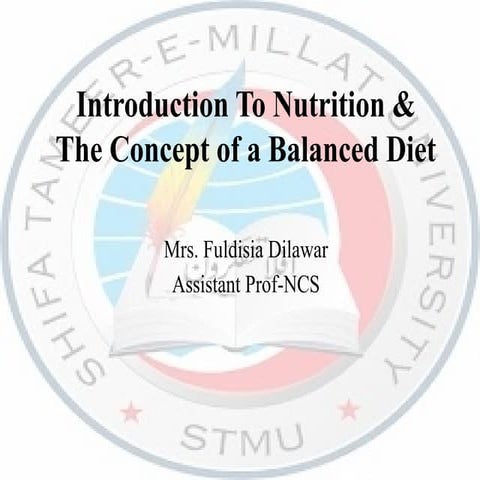 Introduction to Nutrition to know the fundamentals of nutrition.pptx