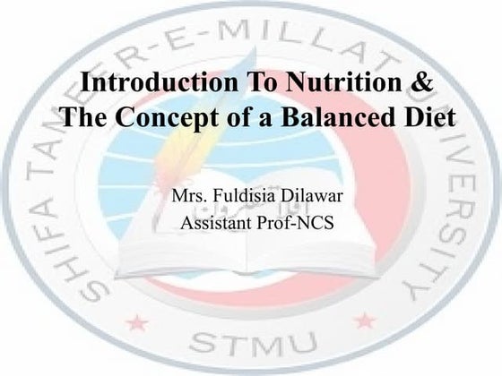 INTRODUCTION OF NUTRITION UNIT 1.pptx bsc nursing 2nd sem | PPTX