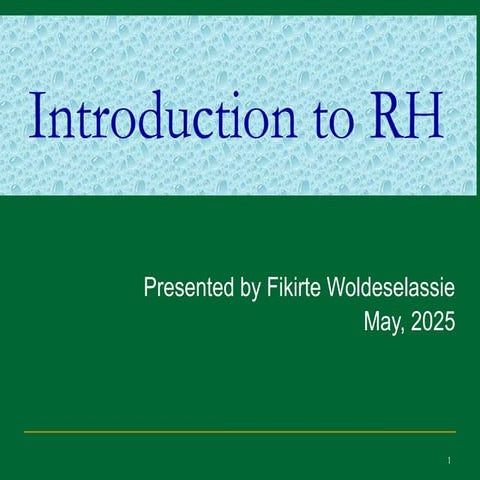 1 Introduction To Reproductive Health Pptx