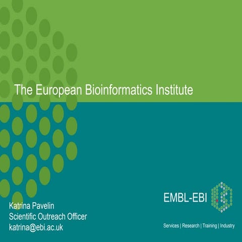 1 introduction to_the_ebi_(katrina_pavelin) | PDF