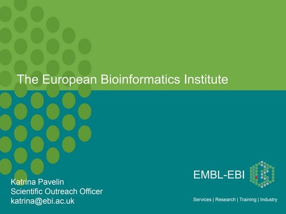 European molecular biology laboratory (EMBL) | PPT