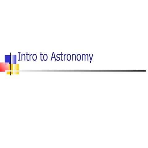 1 Intro To Astronomy | PPT