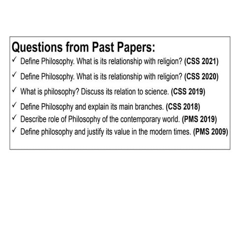 Introduction to Philosophy for Competitive Exams | PPTX