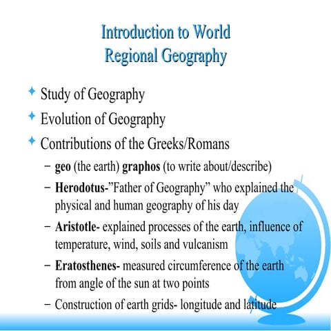 World Recognition 2024-2025. Intro to world geography | PPT