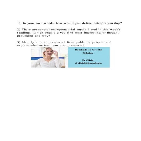 1) In your own words, how would you define entrepreneurship | DOCX ...