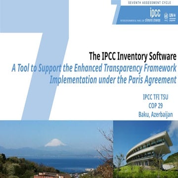The IPCC Inventory Software: A Tool to Support the Enhanced ...