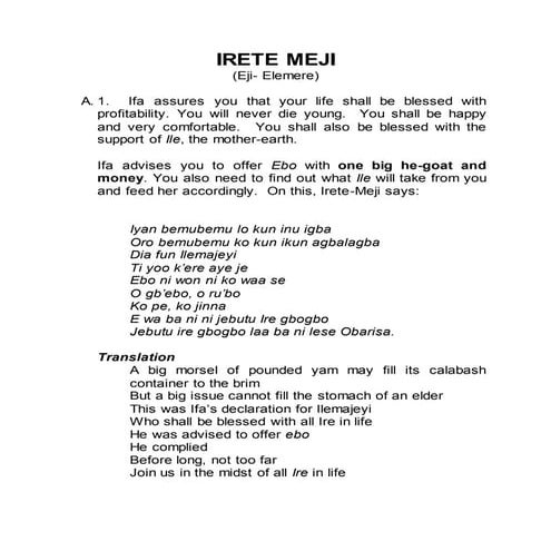 1 irete meji ingles | DOCX