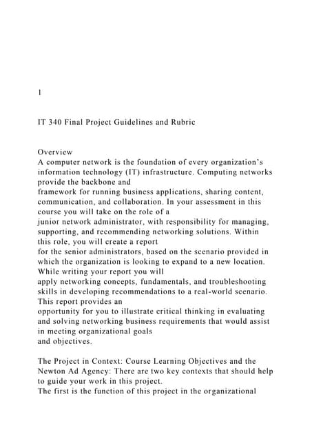 Module Two Packet Tracer Activity Guidelines and Rubric - CYB-210-11367 ...