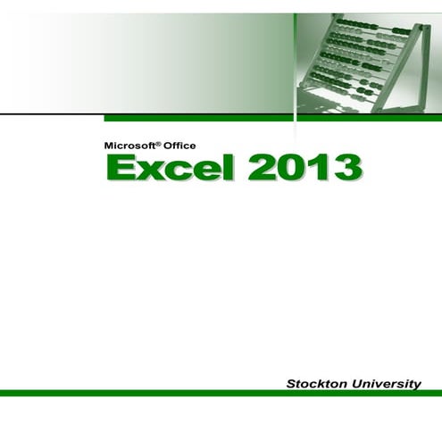 Excel 2013 | PDF