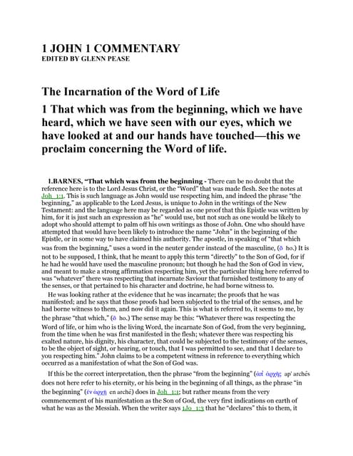 1 John 1 Commentary 1-john-1-commentary