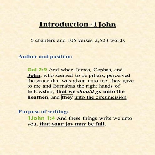 INTRODUCTION - 1 JOHN | DOCX