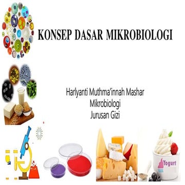1 konsep dasar mikrobiologi | PPTX