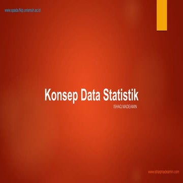 1 konsep data statistik | PPTX
