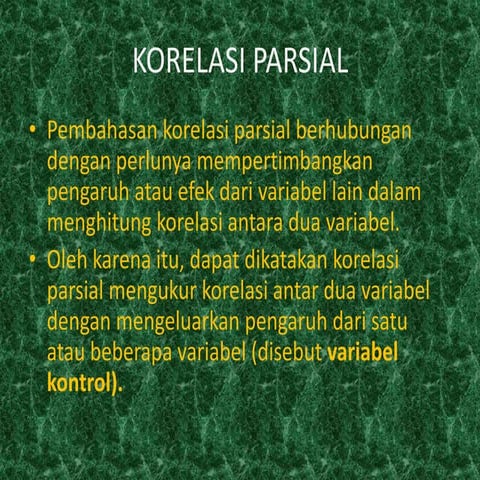 1 korelasi parsial (6) | PPTX