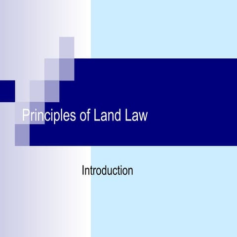 1 Land Law Fundamentals | PPT