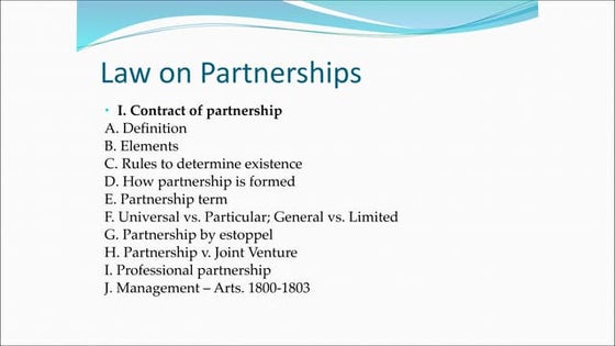 Law on partnership notes | PDF | Marriage and Civil Unions | Family and ...