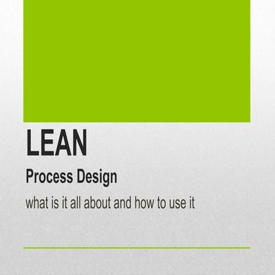 Наталія Беца “Lean Process Design” | PPT