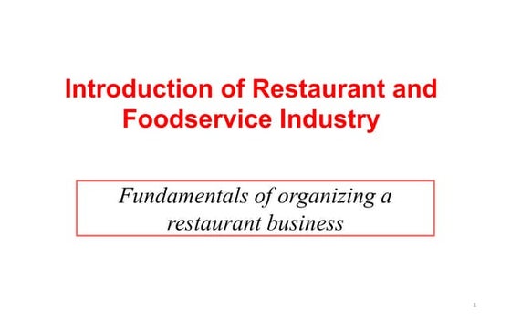 Non commercial TYPEs OF FOOD SERVICE ESTBLISHMENTS | PPTX | Dining Out ...