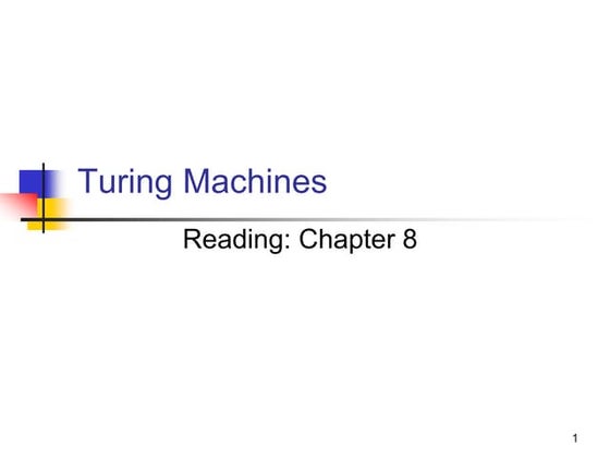Turing Machine and Multiple Turing Machine | PPT
