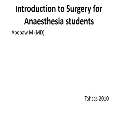 1 lecture for anaesthesia students | PPTX