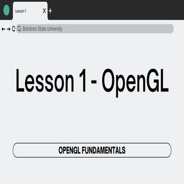 Lesson 1 Opengl Ppt 